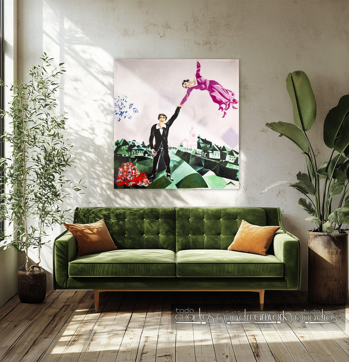 Cuadro "El paseo" de Chagall, La promenade.